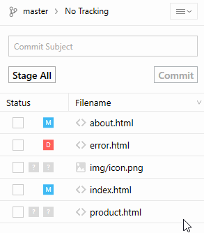 Working On Your Project Learn Git Ebook GUI Edition