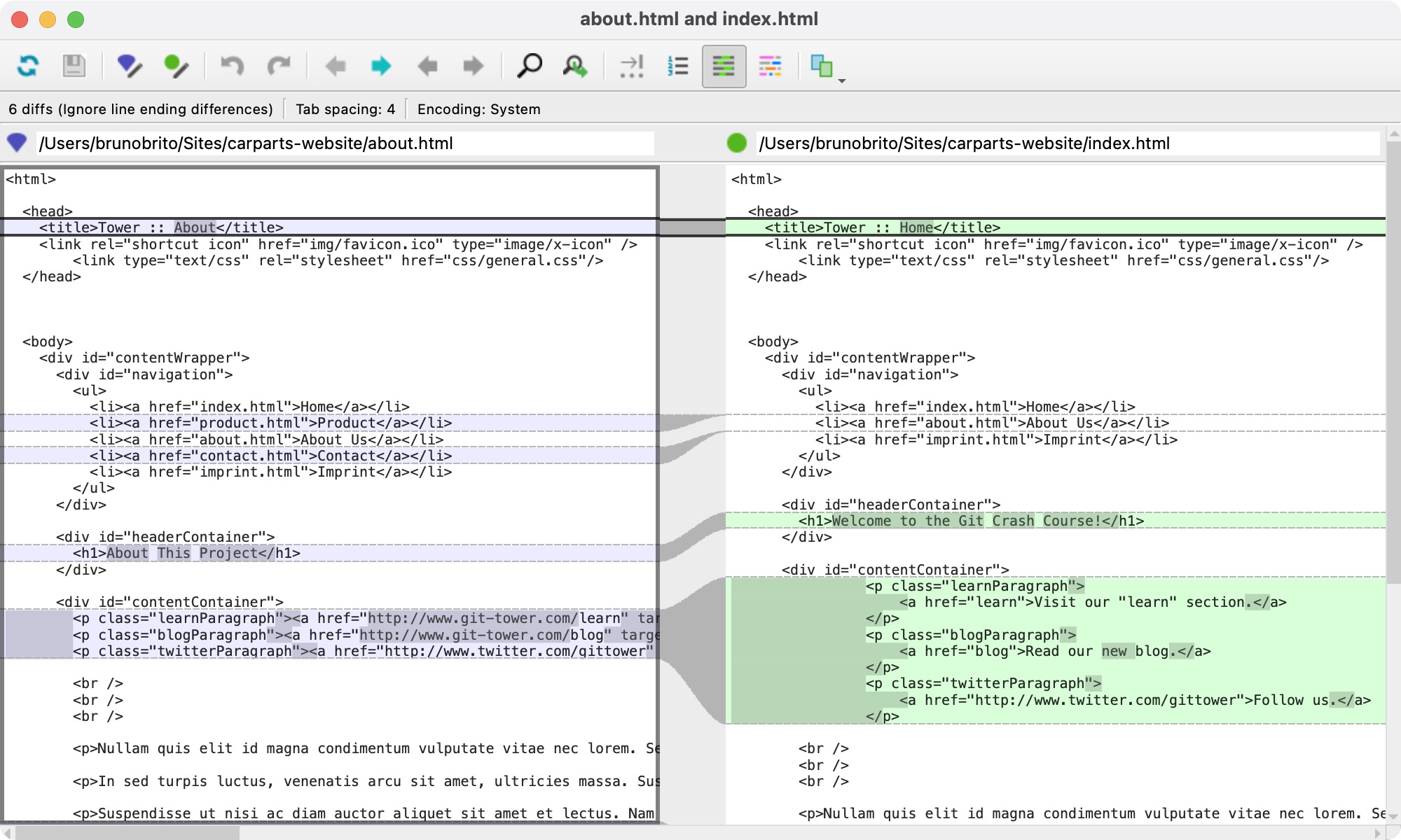 Diff Tools on macOS | Tower Blog