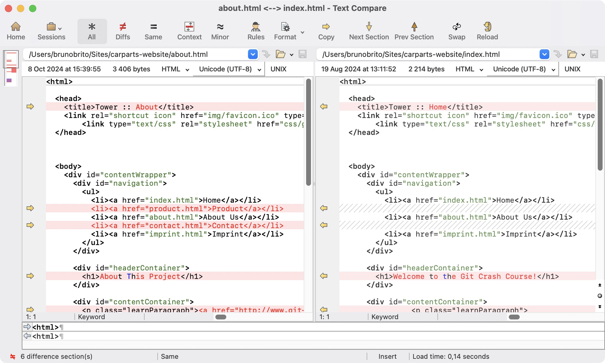 Diff Tools on macOS | Tower Blog