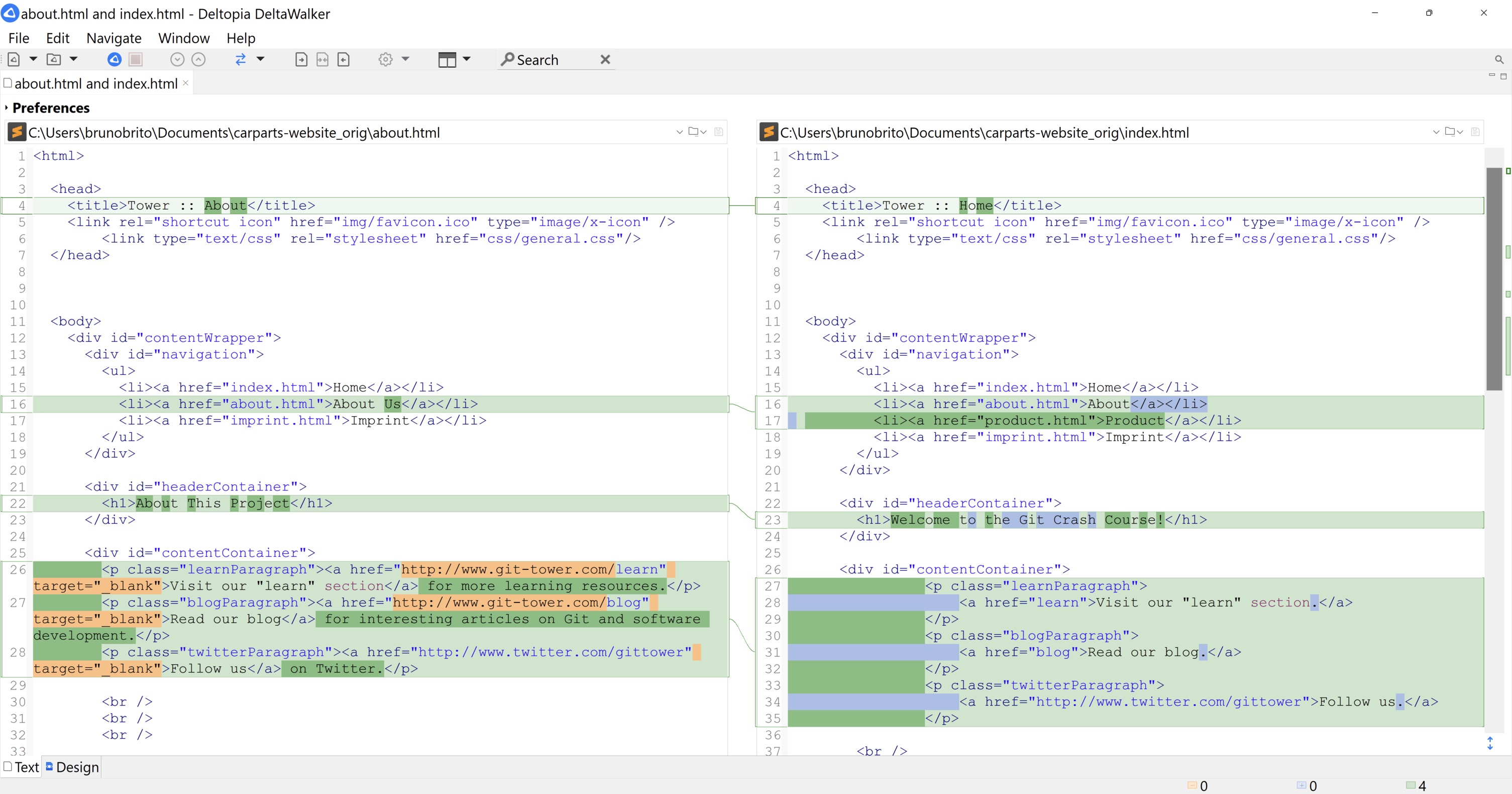 Diff Tools on Windows | Tower Blog