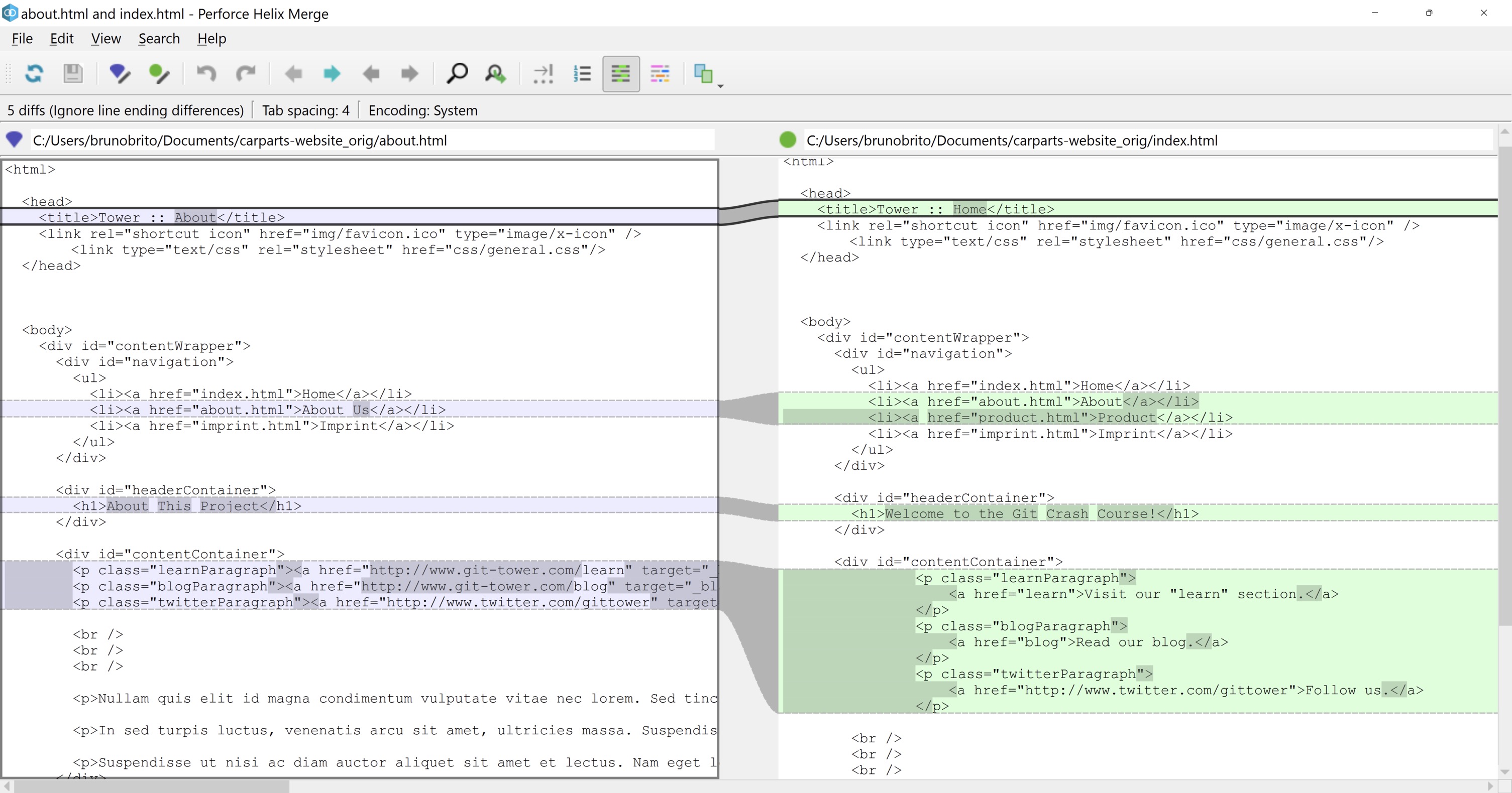 Diff Tools on Windows | Tower Blog