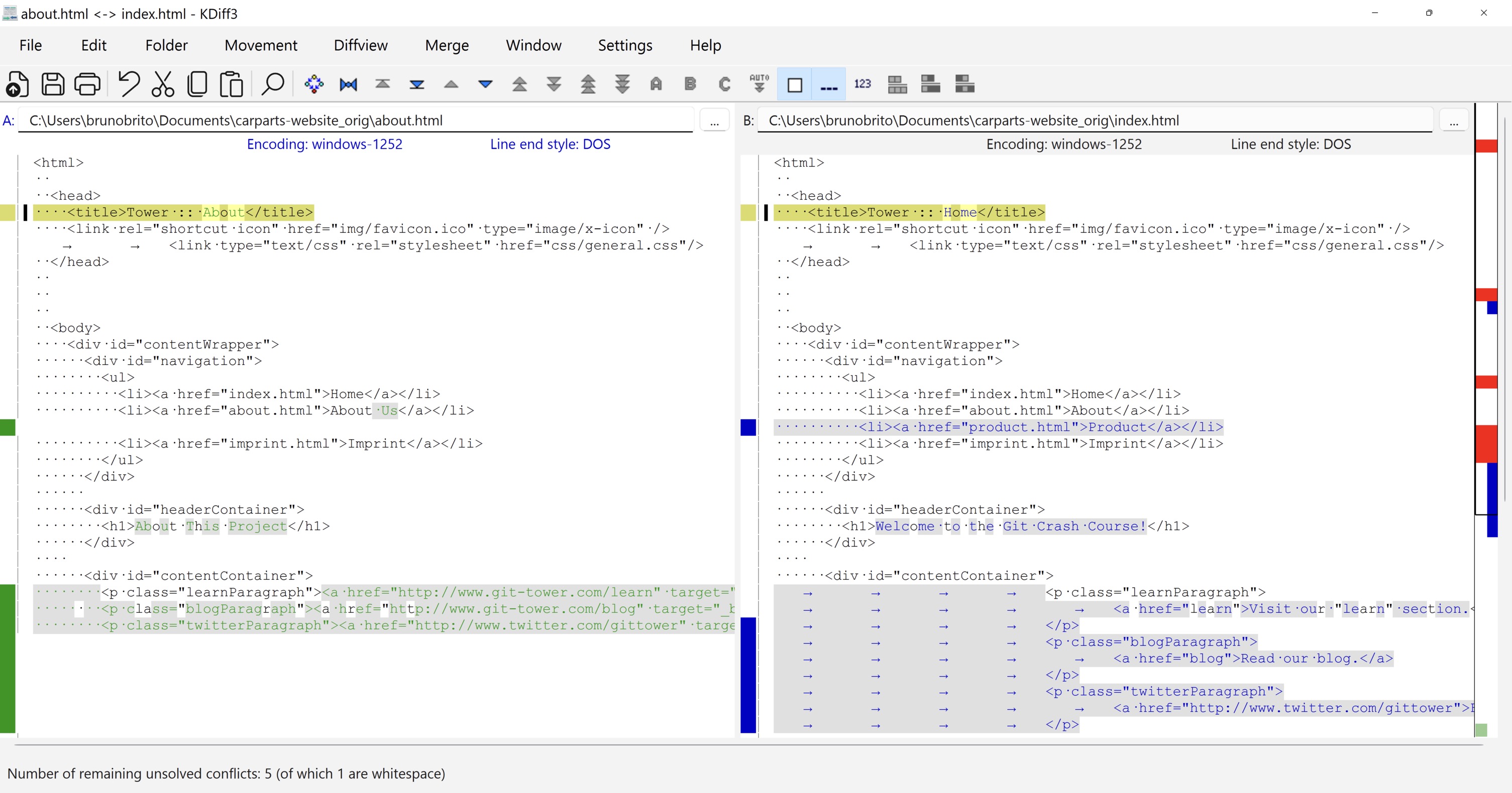 Diff Tools on Windows | Tower Blog