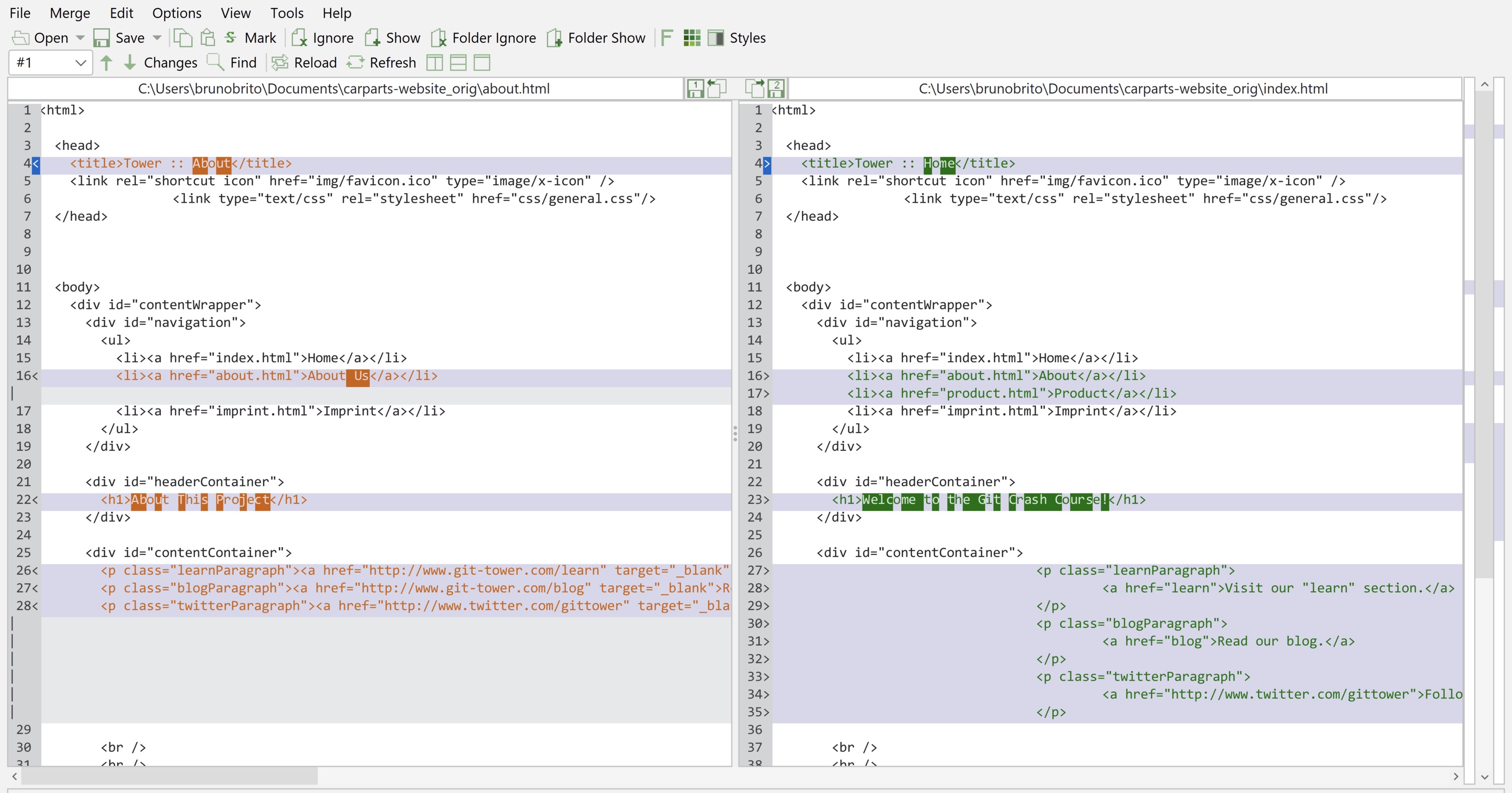 Diff Tools on Windows | Tower Blog