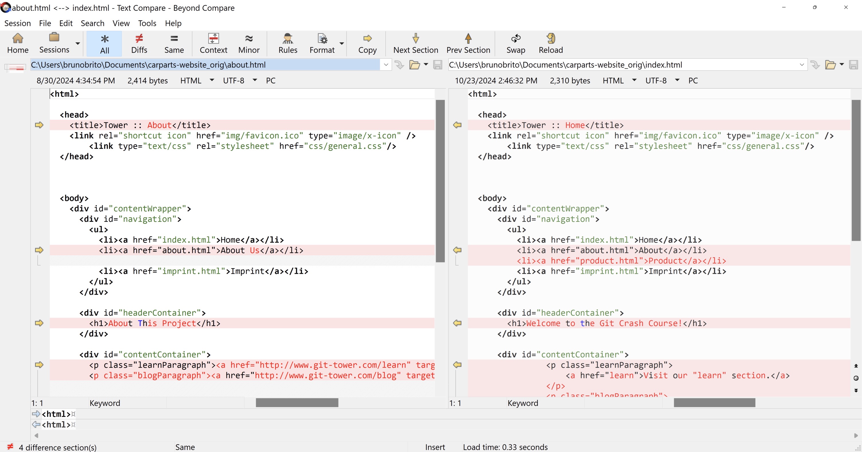 Diff Tools on Windows | Tower Blog