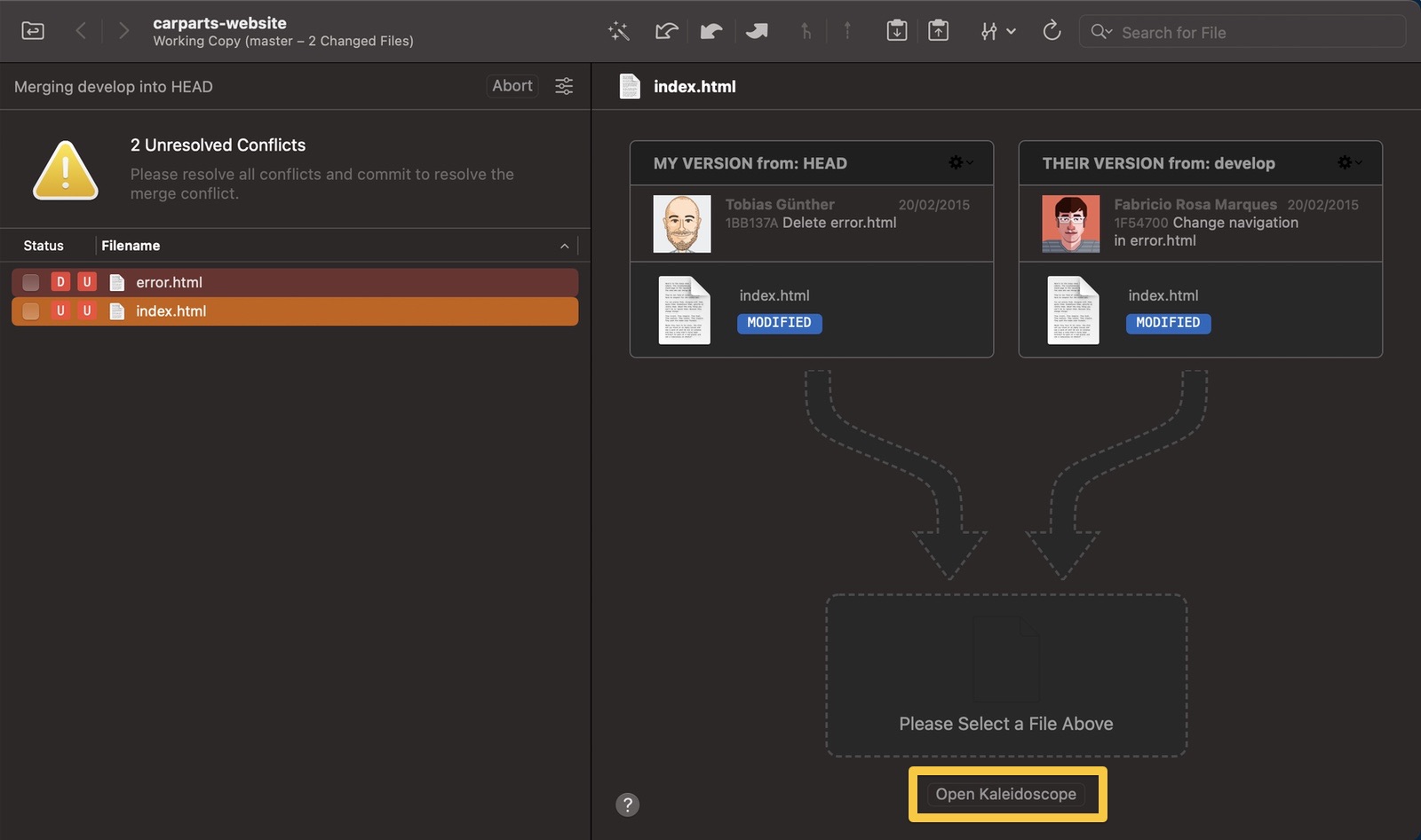Better File Comparison with Kaleidoscope | Tower Blog