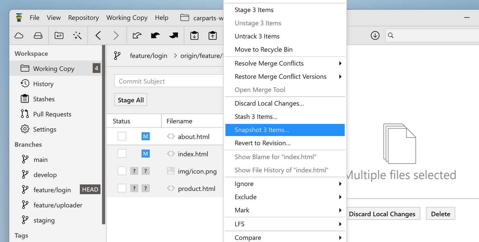 Tower 6.0 for Windows — Branch Comparison | Tower Blog
