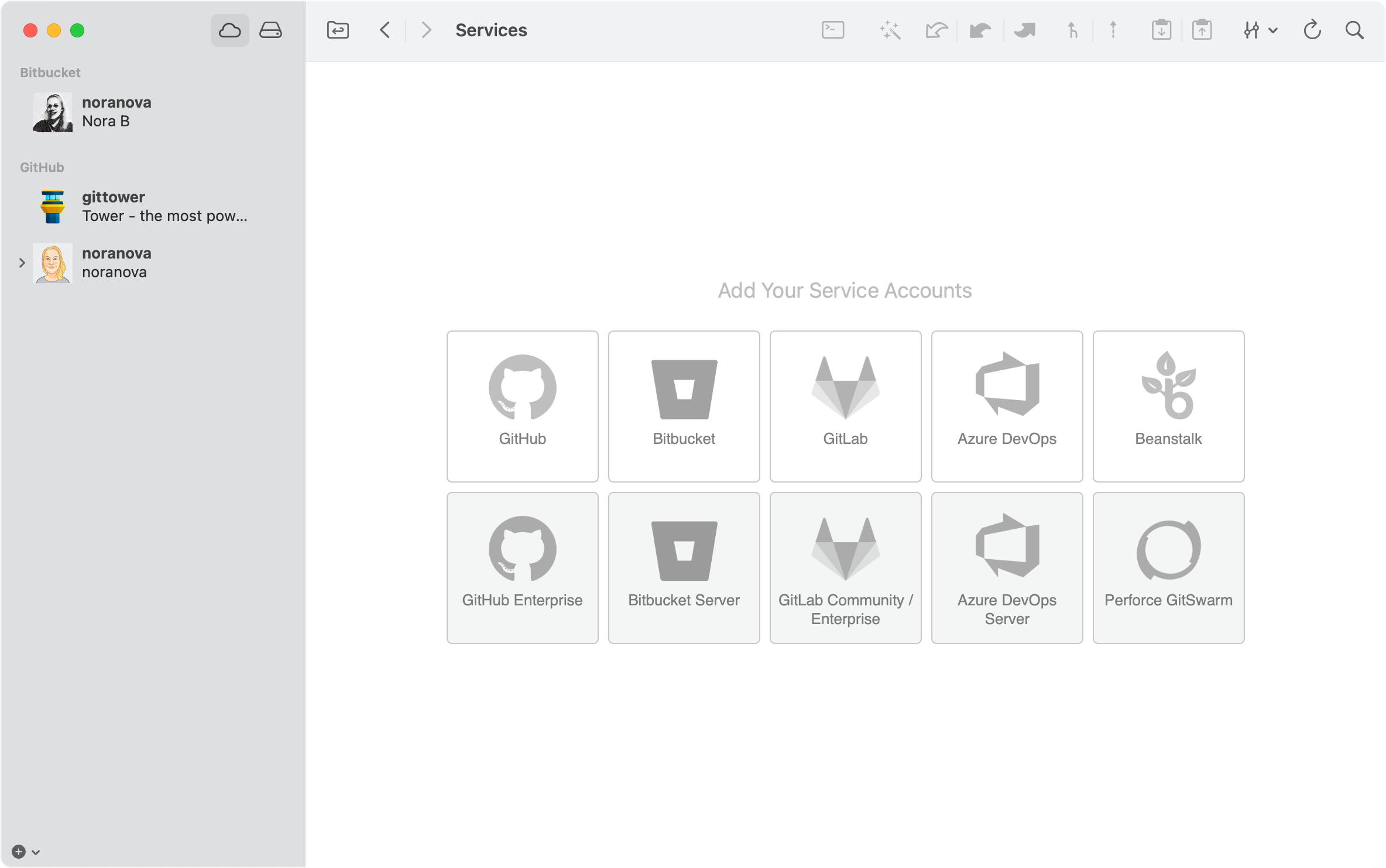 Tower Interface Overview | Tower Help (Mac)