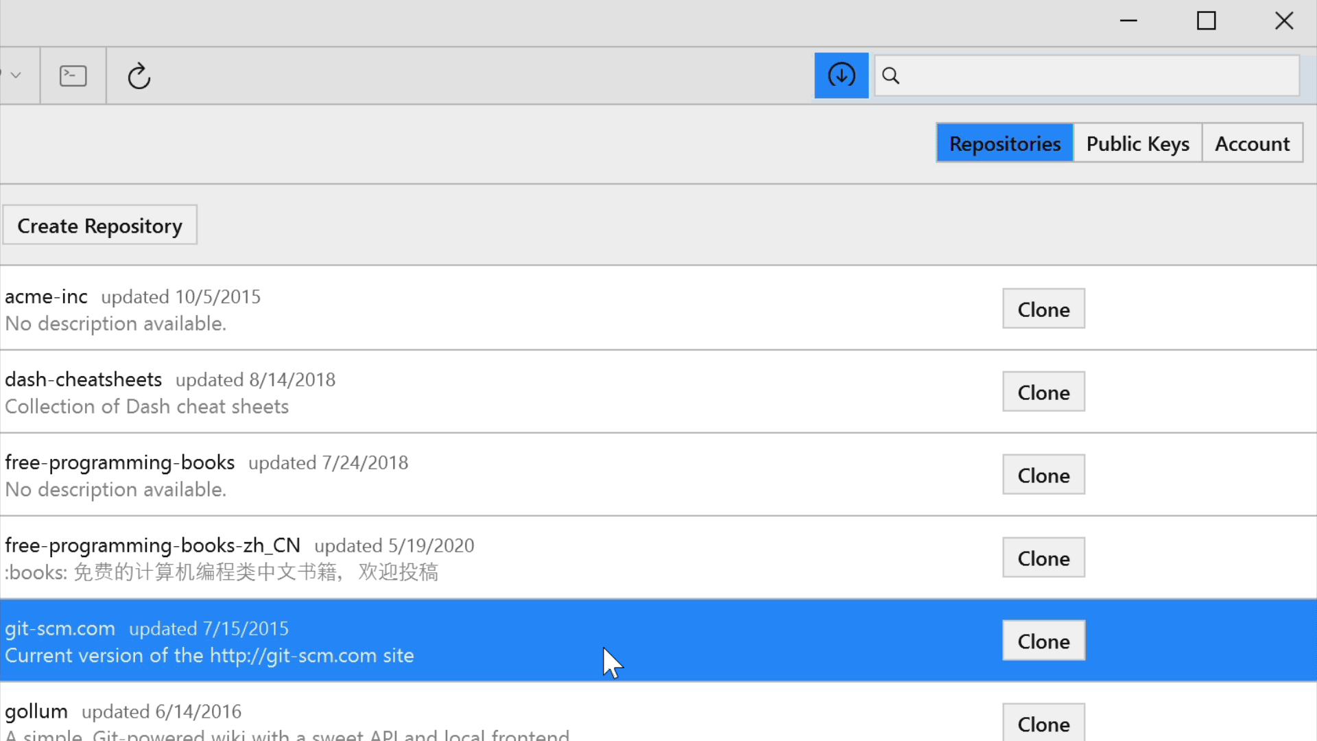 Cloning a Remote Repository | Tower Help