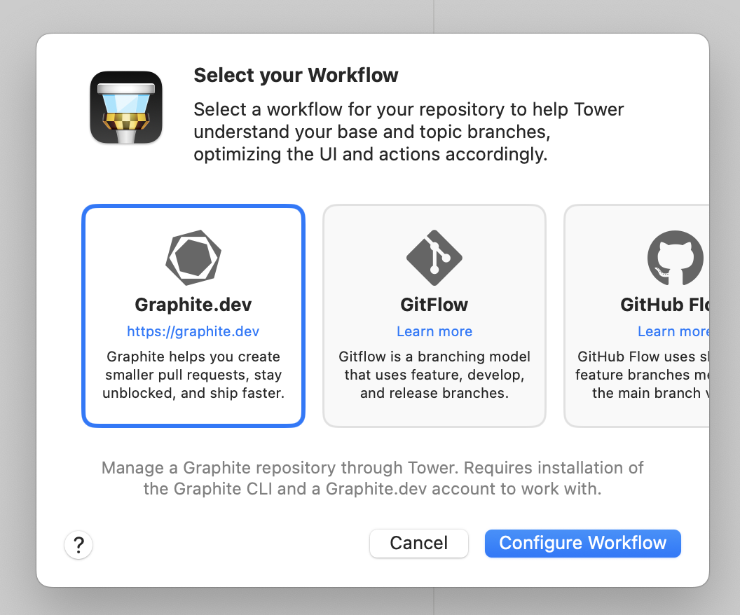 Enabling Graphite Workflow in Tower | Tower Help (Windows)