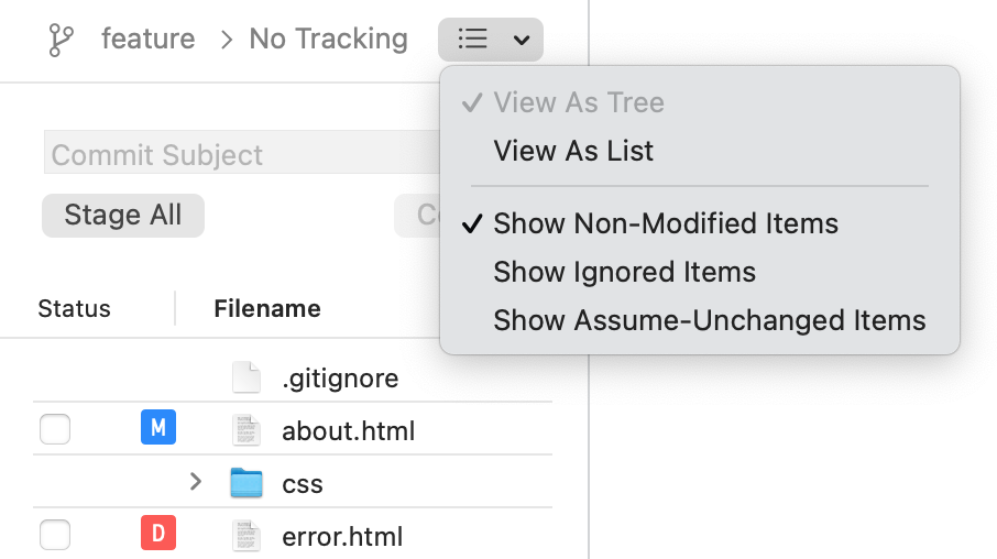 Inspecting Changes | Tower Help