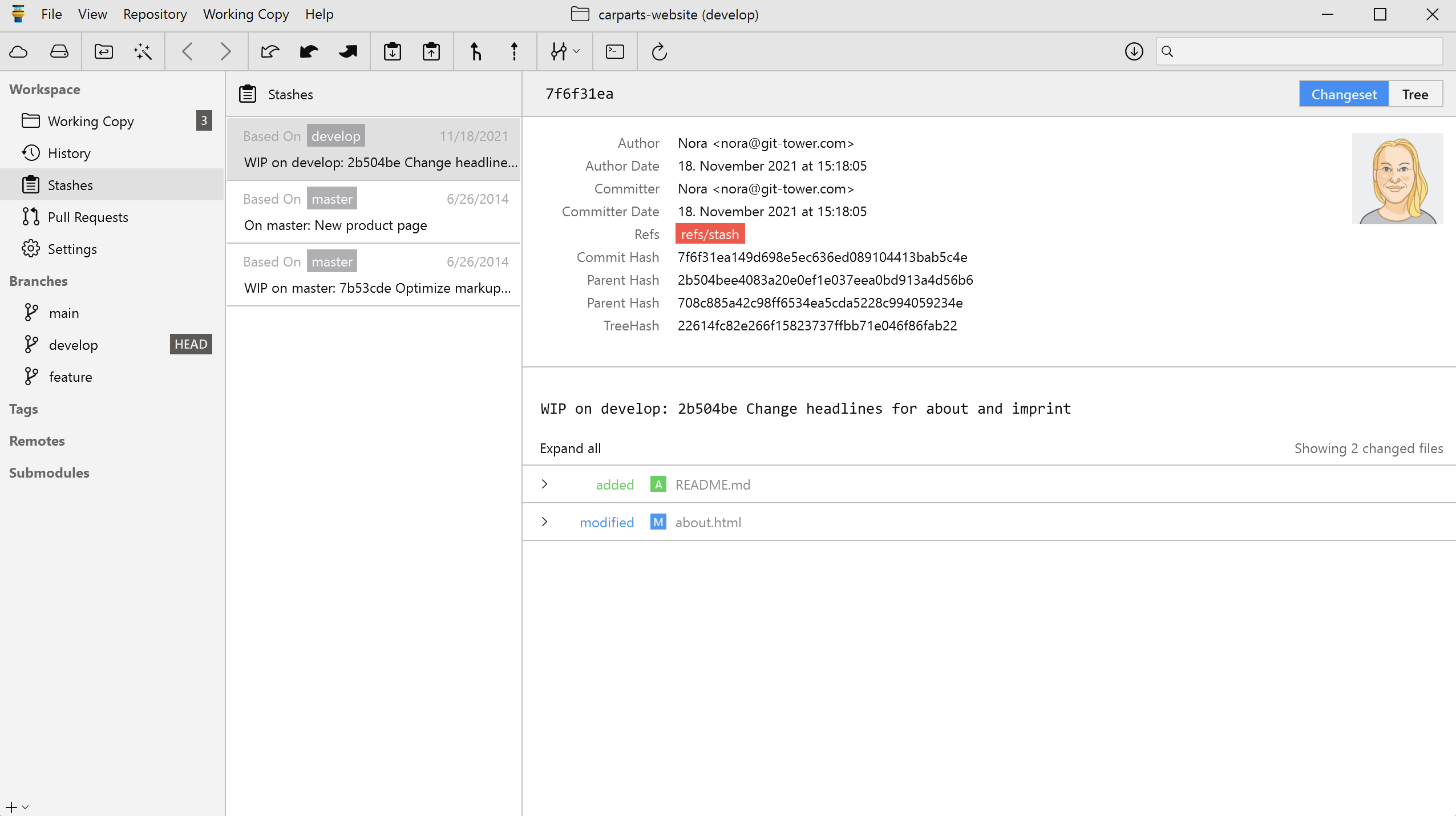 Using the Stash | Tower Help