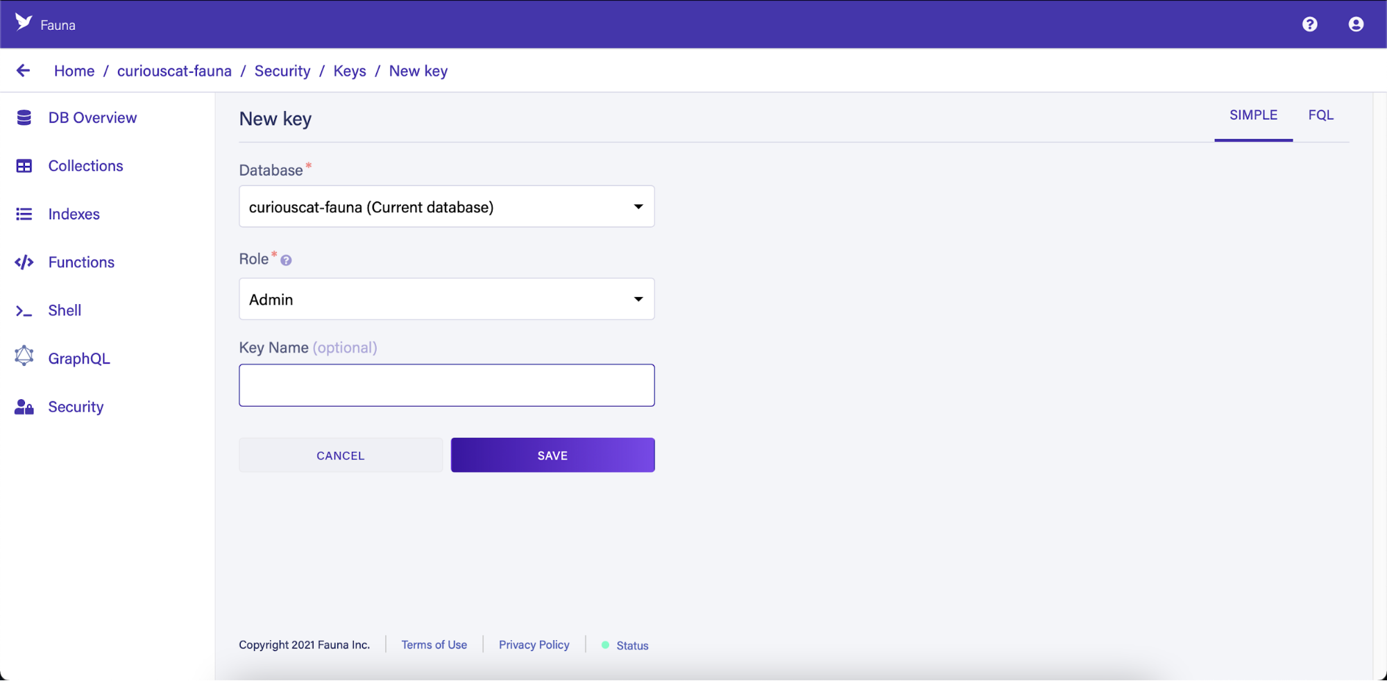 Setting Up Our Fauna Database | Learn Version Control with Git