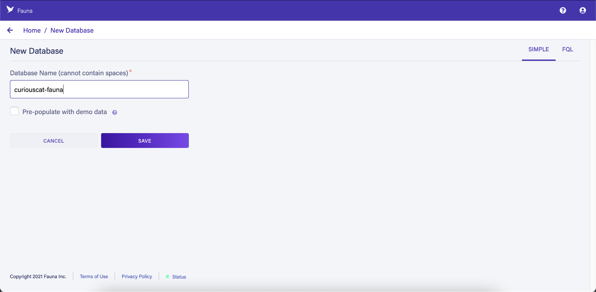 Setting Up Our Fauna Database | Learn Version Control with Git