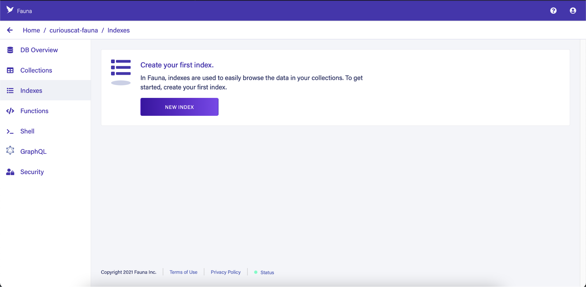 Setting Up Our Fauna Database | Learn Version Control with Git