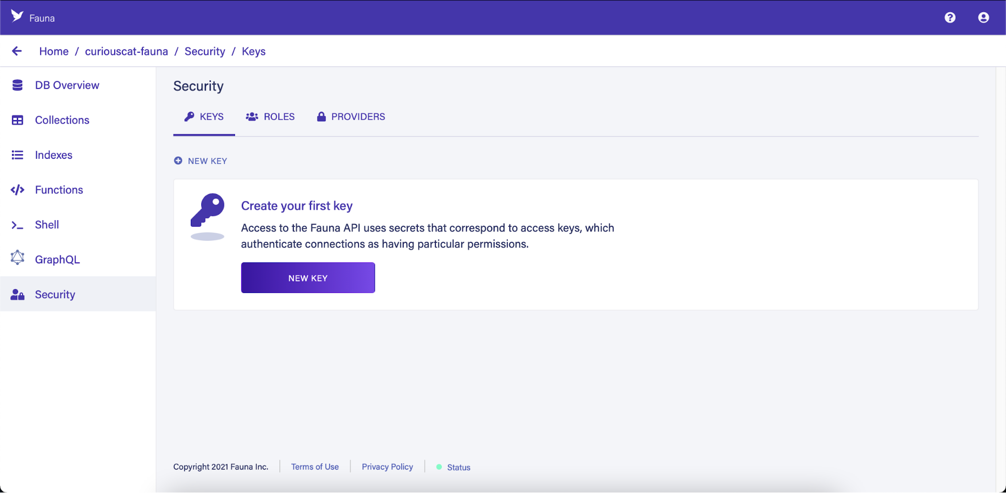 Setting Up Our Fauna Database | Learn Version Control with Git