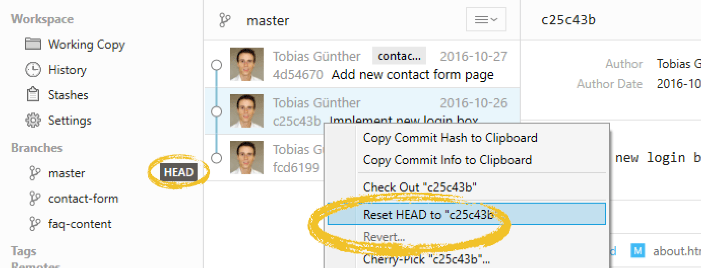 git revert - Undoing an existing commit by creating opposite changes ...