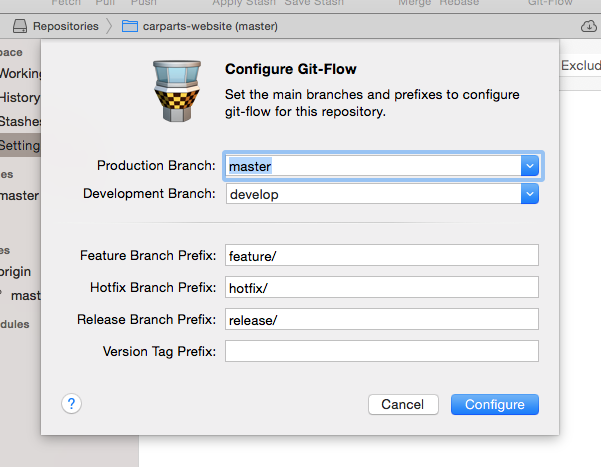 Workflows with git-flow | Learn Git Ebook (GUI Edition)