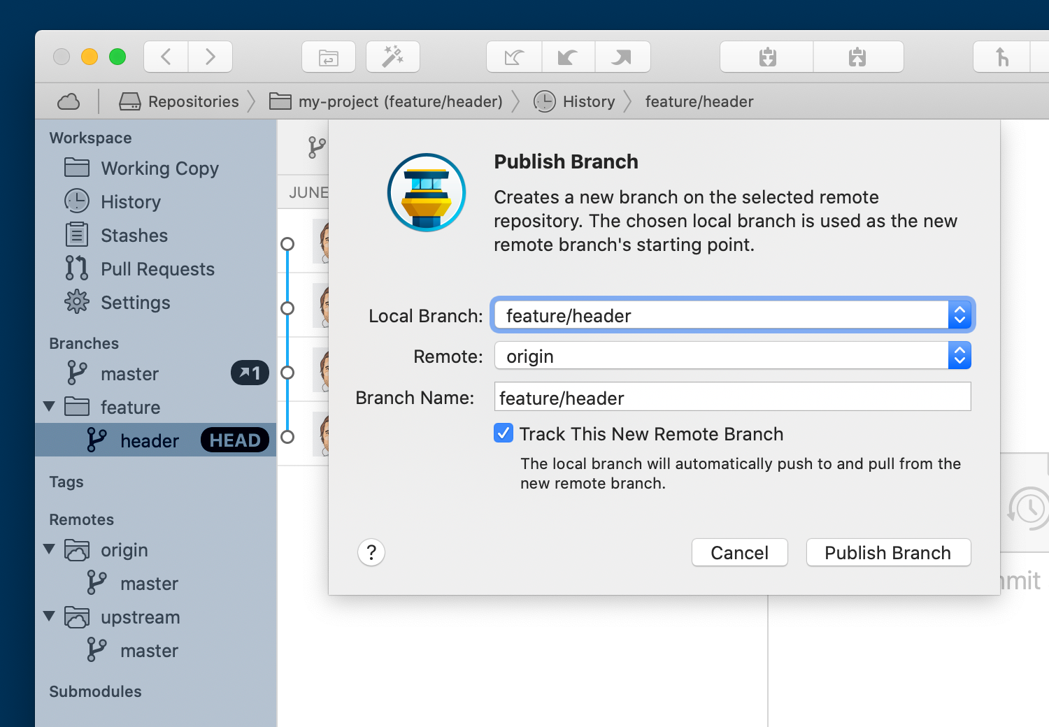 Pull Requests | Learn Git Ebook (GUI Edition)