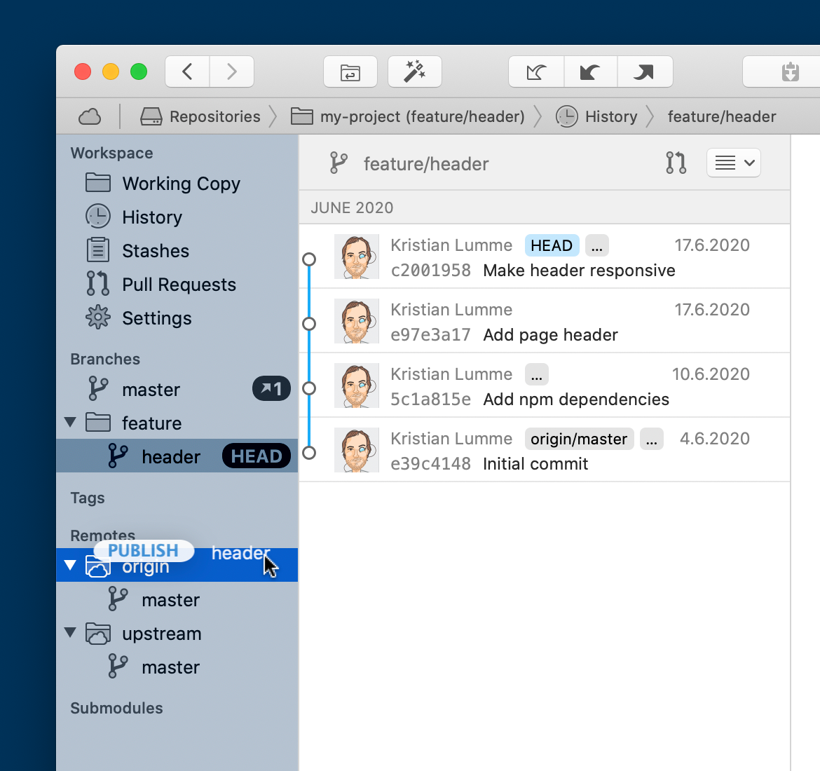Pull Requests | Learn Git Ebook (GUI Edition)