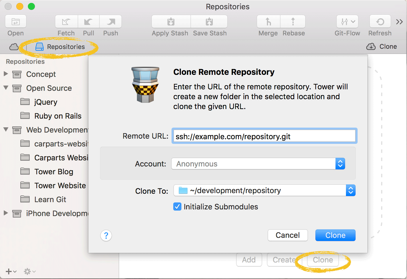 Starting with an Existing Project | Learn Git Ebook (GUI Edition)