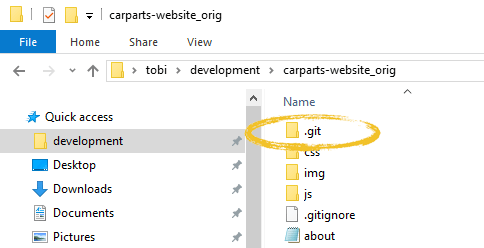 Starting with an Unversioned Project | Learn Git Ebook (GUI Edition)