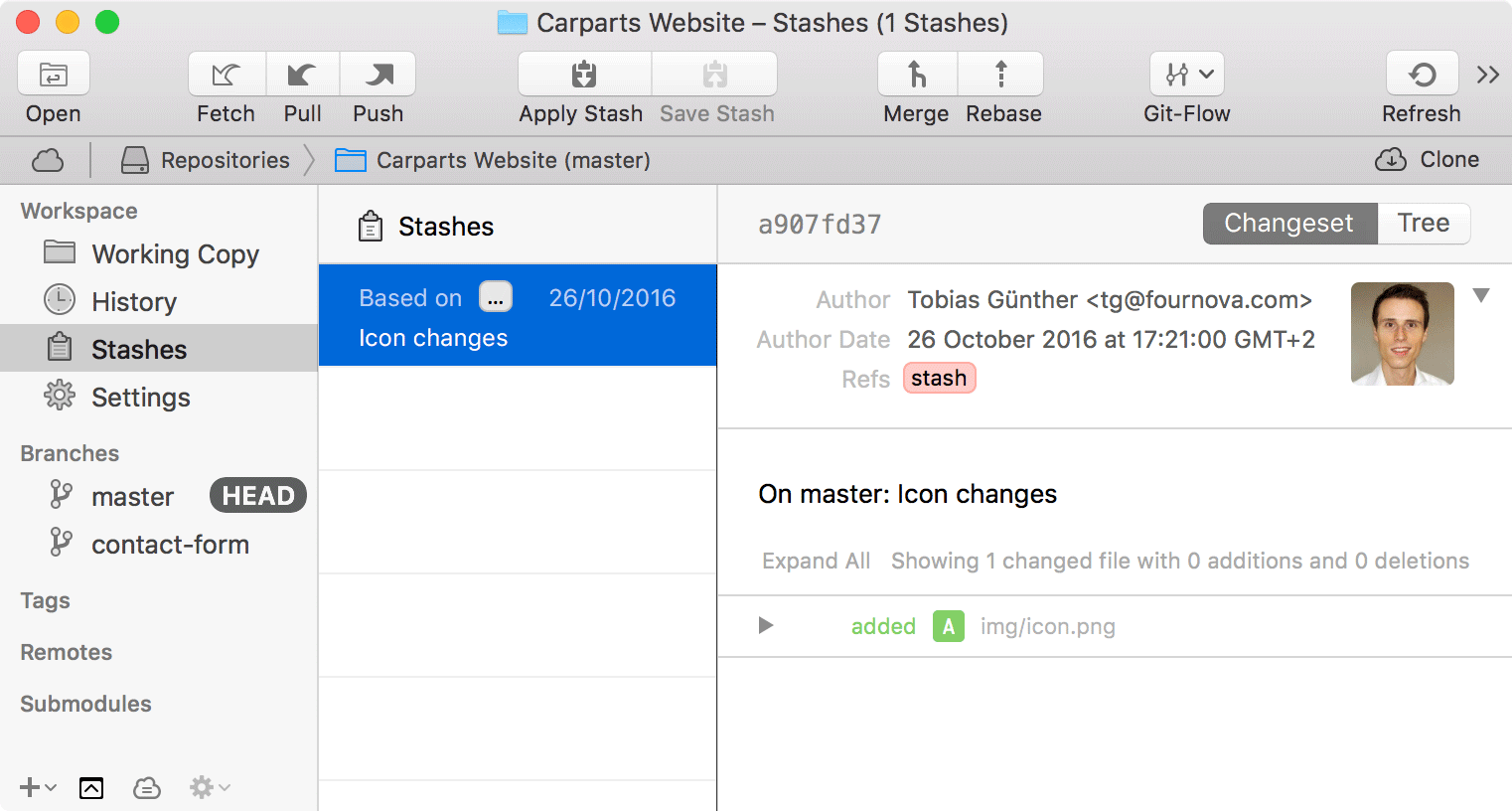 Saving Changes Temporarily | Learn Git Ebook (GUI Edition)