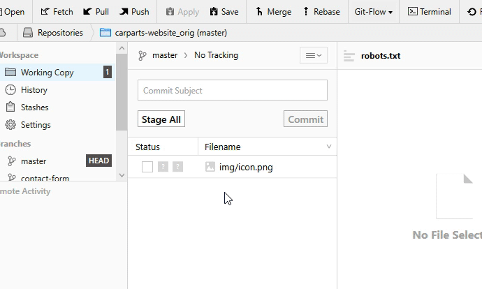 Saving Changes Temporarily | Learn Git Ebook (GUI Edition)